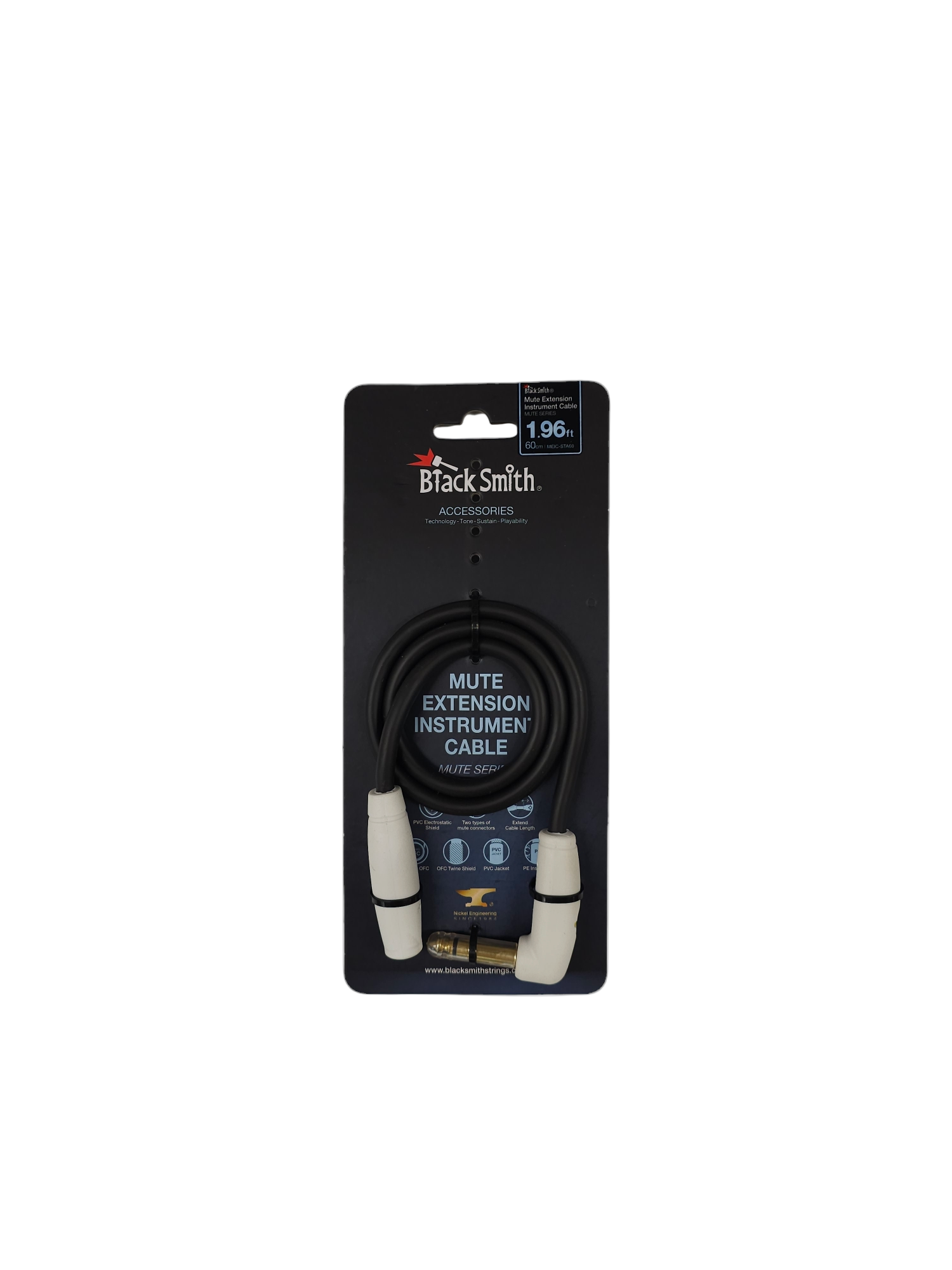 Cable de Extension Blacksmith Serie Mute ( 0 Ruido ) 60 cm ...