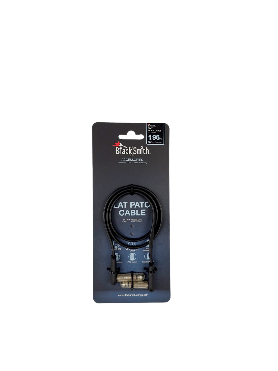Cable Patch Blacksmith Flat Series 0 Ruido 60 cm – ProstringsChile
