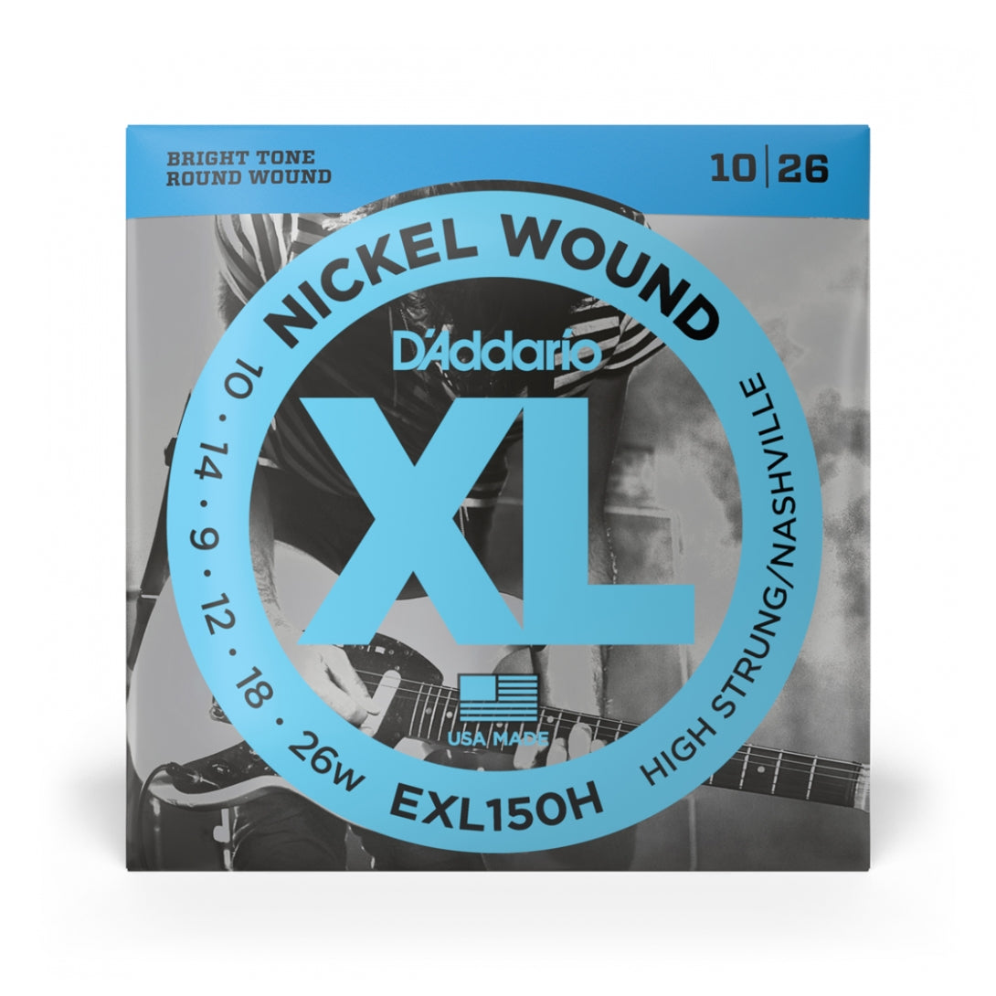 D'Addario Electric Guitar Strings Nashville High Tuning, EXL150H ...